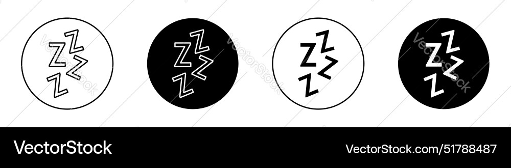 Snooze icon Royalty Free Vector Image - VectorStock