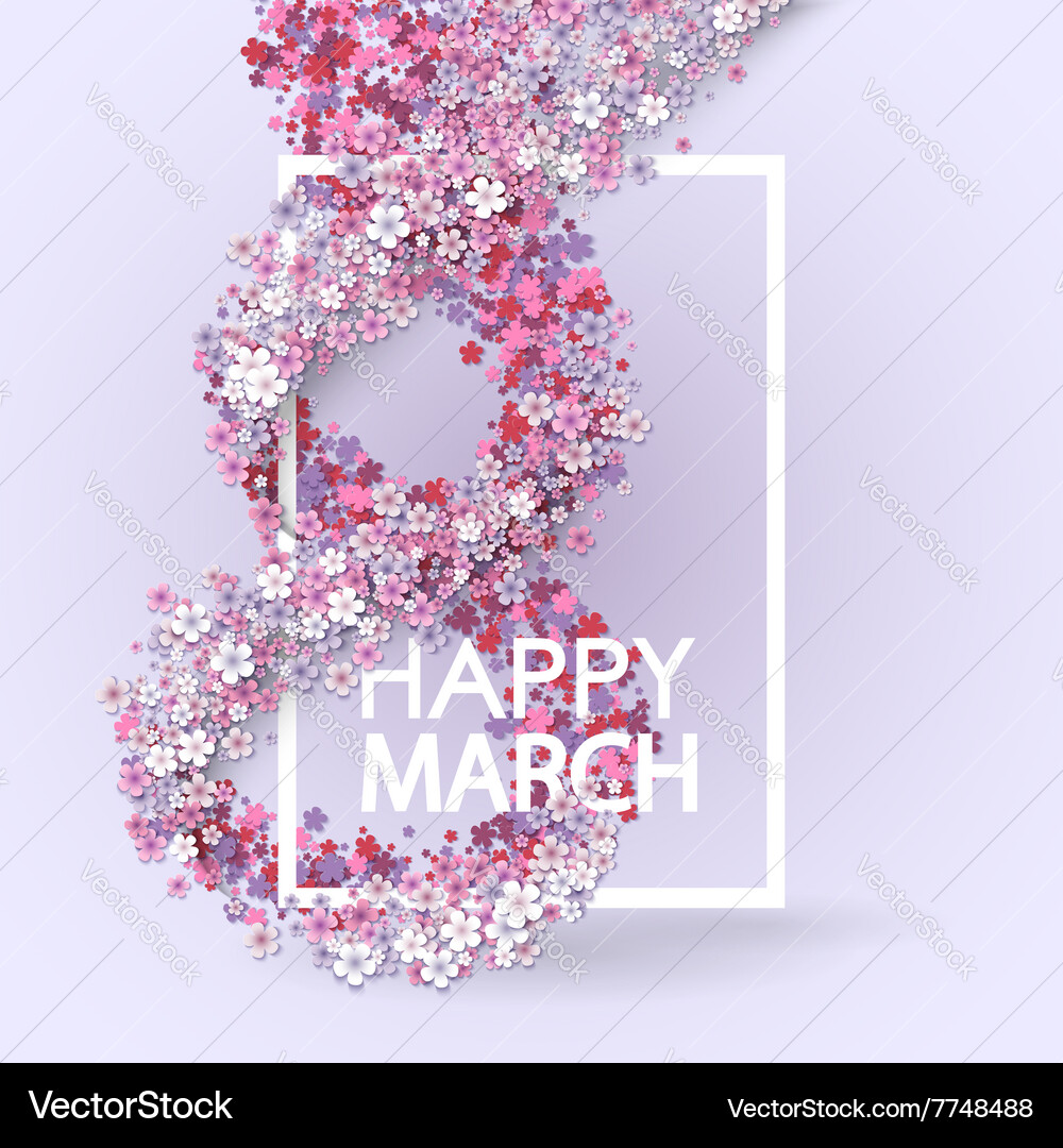 Women day background Royalty Free Vector Image
