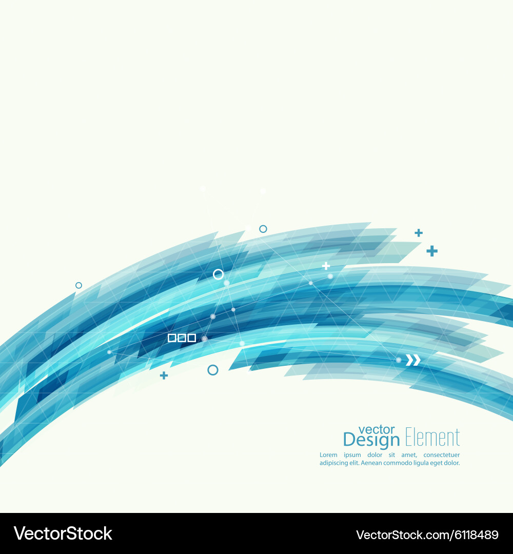 Abstract background with blue stripes corner Vector Image