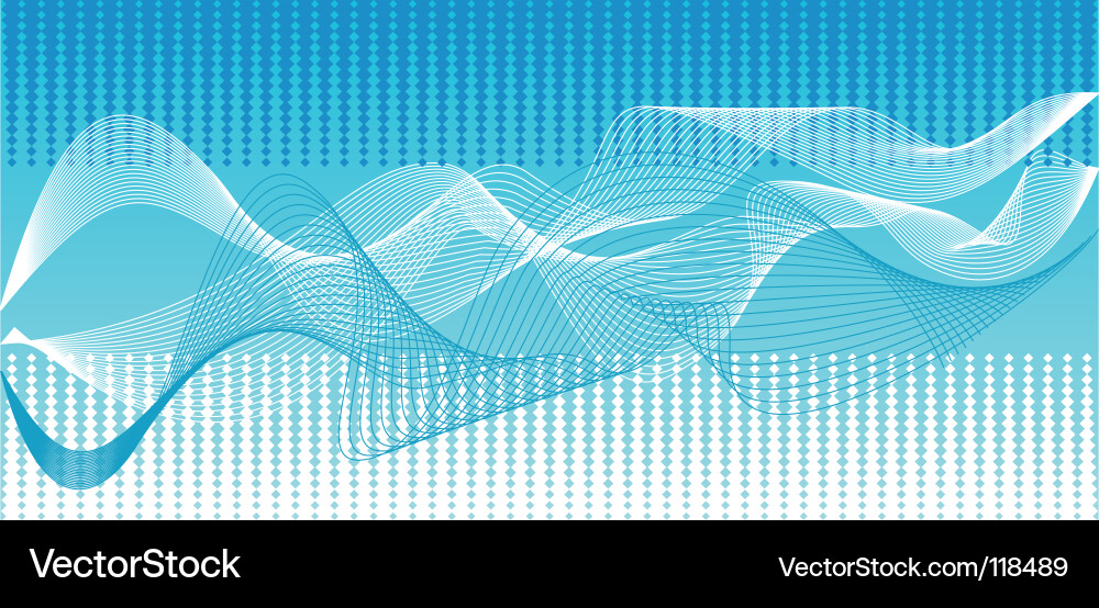 Blue waves background Royalty Free Vector Image