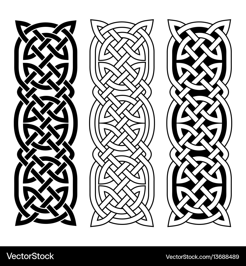 Celtic national ornaments Royalty Free Vector Image