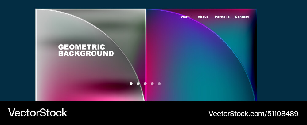 Geometric bg with purple and blue gradient Vector Image