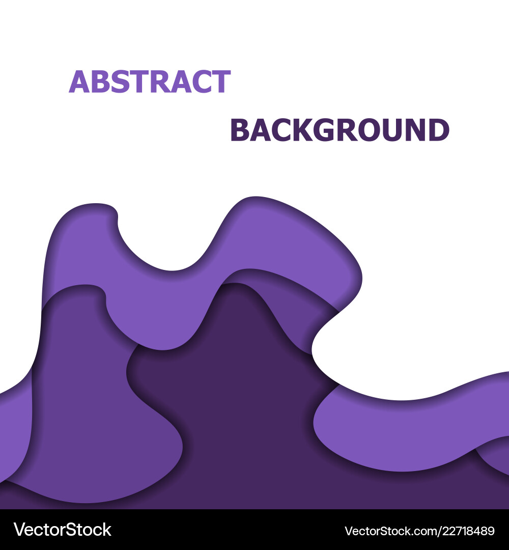 Paper Cut Abstract Background Royalty Free Vector Image
