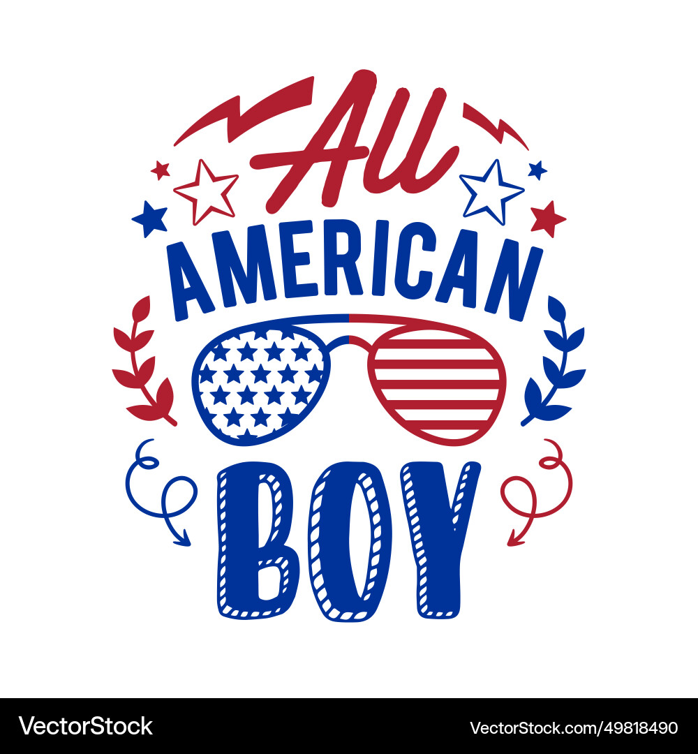 All american Royalty Free Vector Image - VectorStock