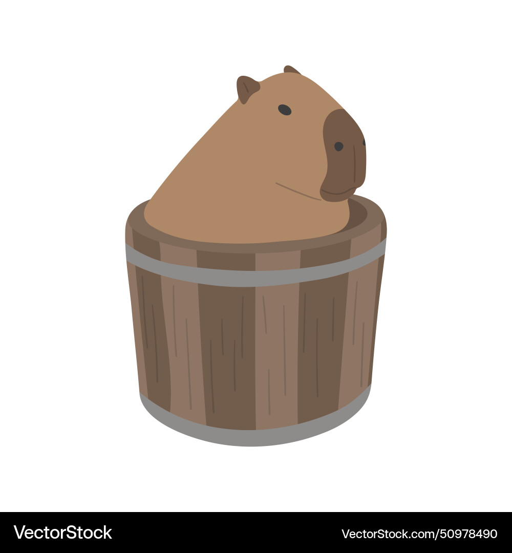 Capybara single 41 Royalty Free Vector Image - VectorStock