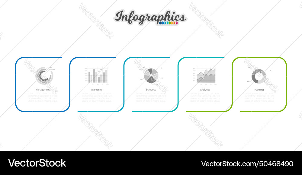 Infographic timeline template for chart diagram Vector Image