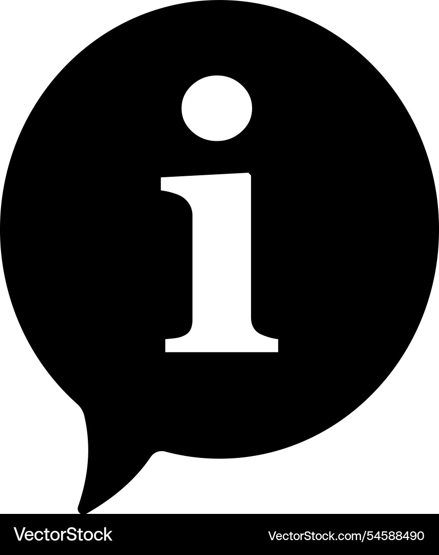 Information - simple icon Royalty Free Vector Image