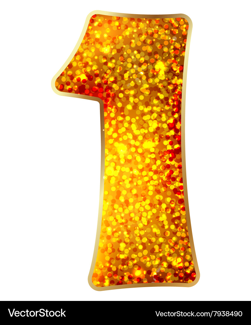 Number 1 Royalty Free Vector Image - VectorStock