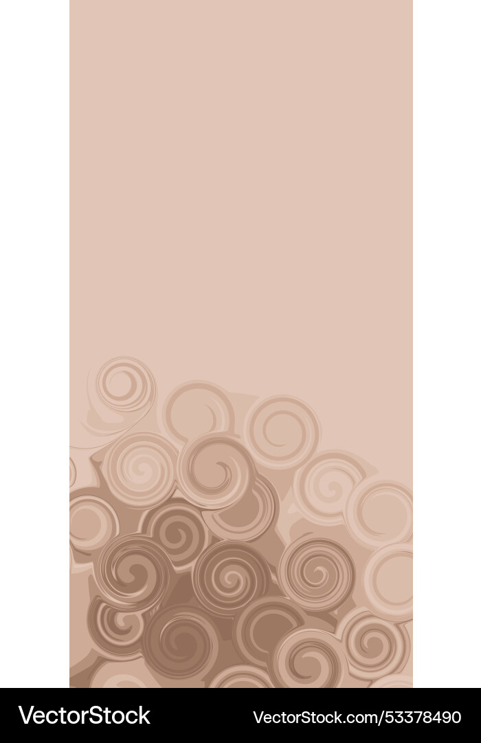 Pastel neutral fluid swirl vertical background Vector Image