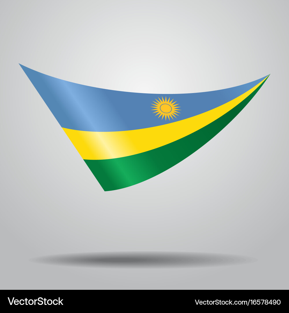 Rwandan flag background Royalty Free Vector Image
