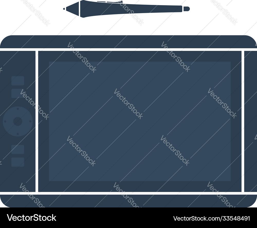 Graphic tablet icon Royalty Free Vector Image - VectorStock