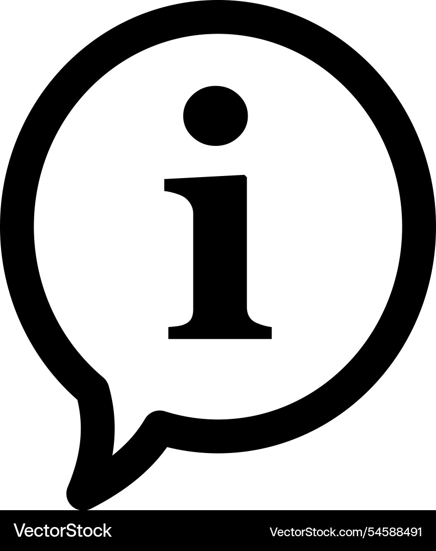 Information - simple icon Royalty Free Vector Image