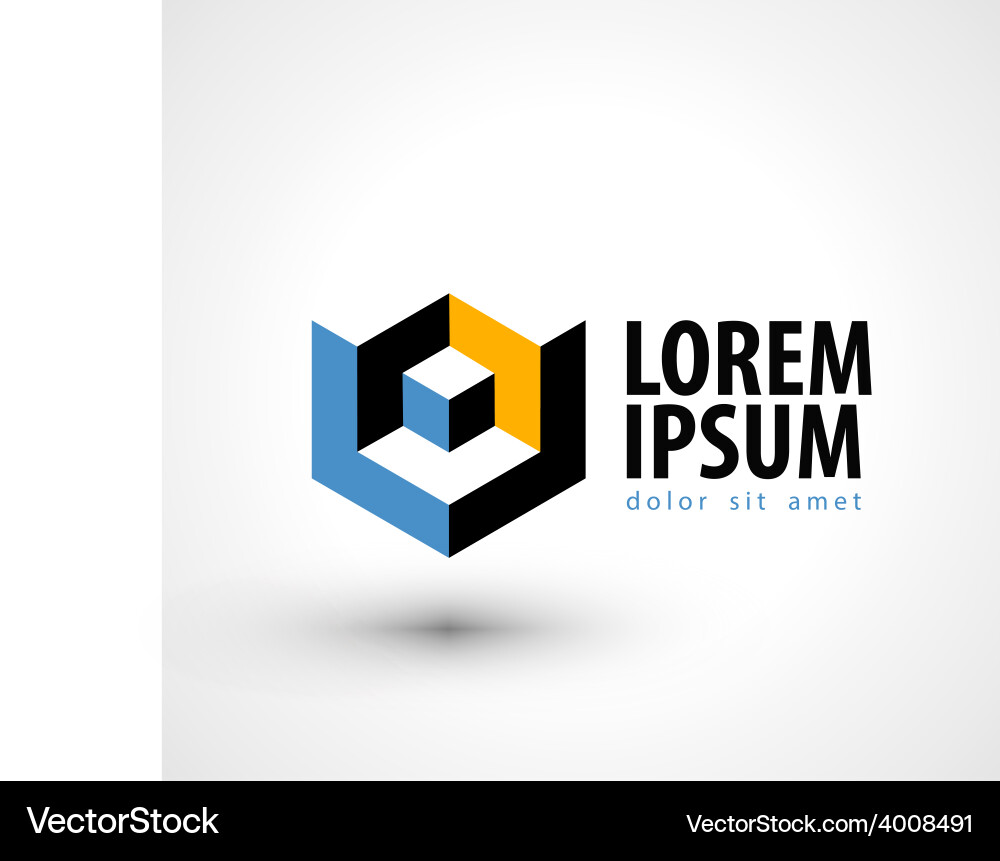 Production logo design template busies Royalty Free Vector