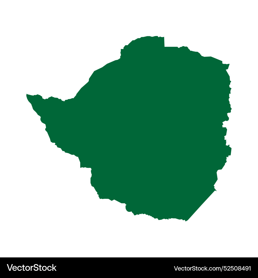 Zimbabwe country map icon Royalty Free Vector Image