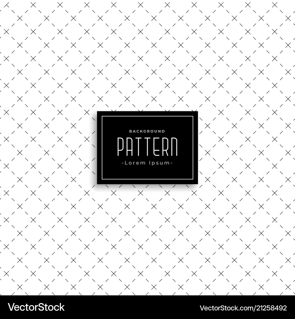 Clean cross diagonal line pattern Royalty Free Vector Image