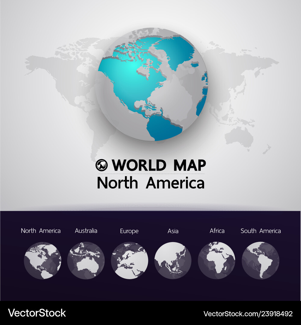 Grand world map graphic element Royalty Free Vector Image
