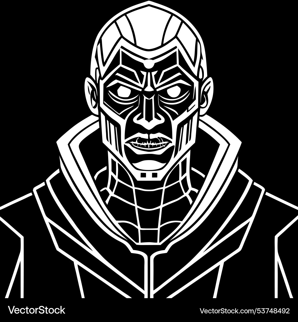 Scary criminal alone in dark ai night danger Vector Image