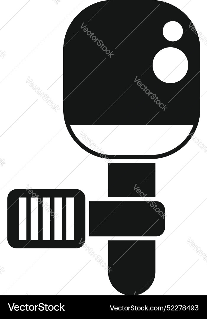 Action camera recording extreme sports Royalty Free Vector