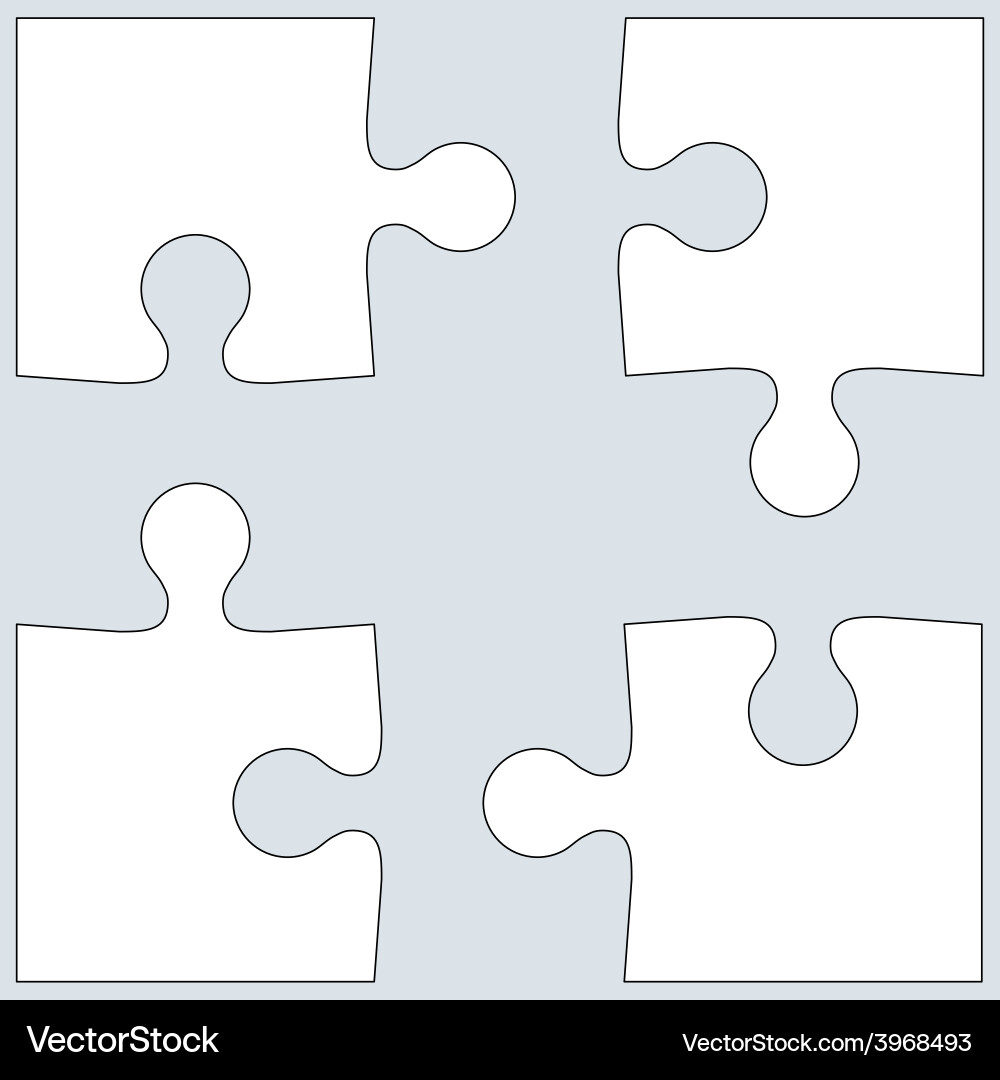 Background jigsaw puzzle Royalty Free Vector Image