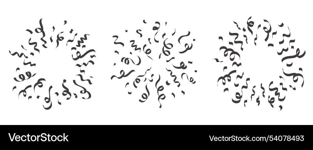 Confetti explosion on white background Royalty Free Vector