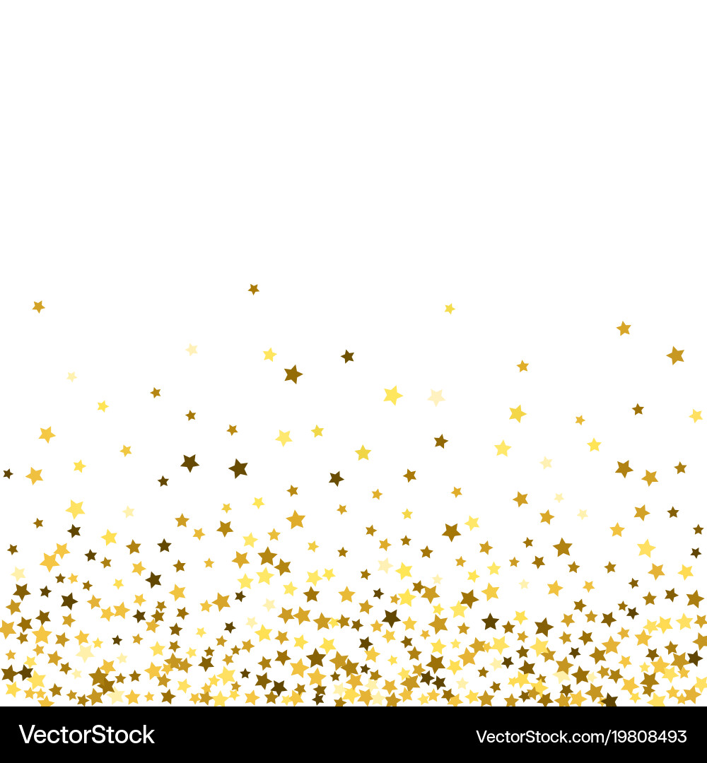 Falling Gold Stars Royalty Free Vector Image - VectorStock