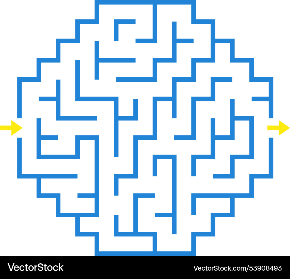 Find way game paper maze puzzle template Vector Image