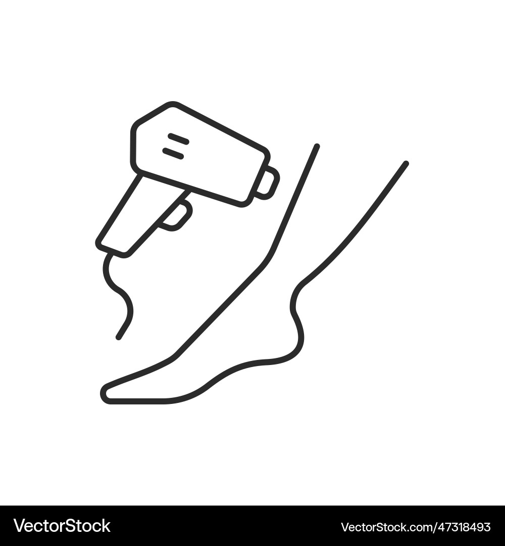 Laser dermatology icon Royalty Free Vector Image