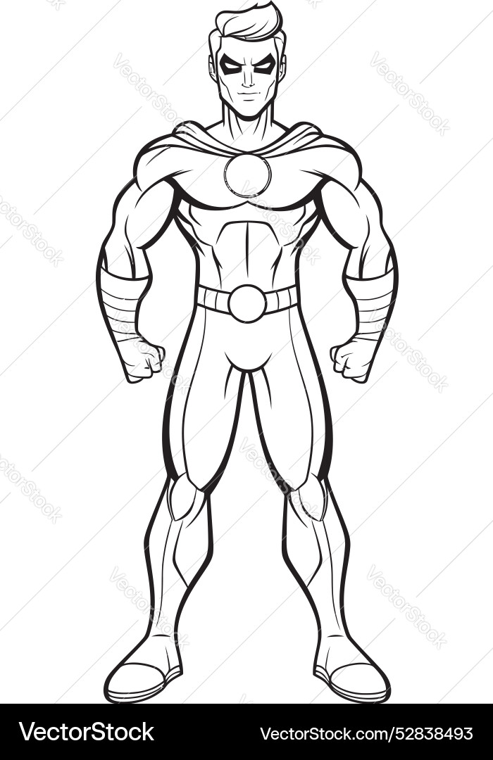 Mighty guardian iconic superhero logo heroic Vector Image