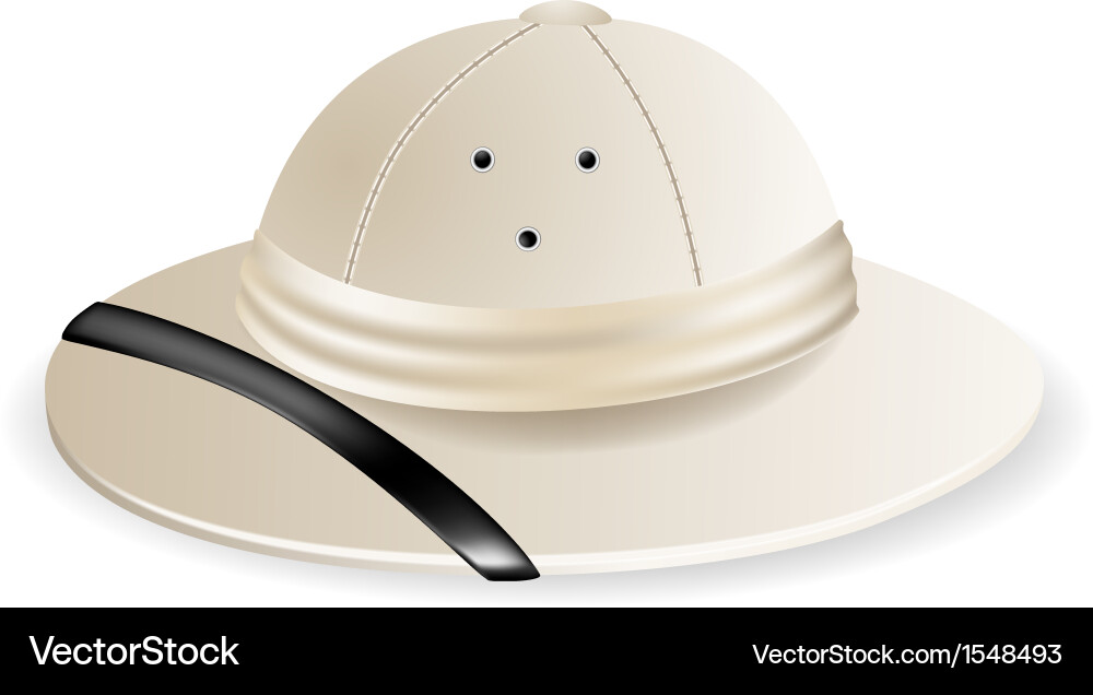 Pith helmet Royalty Free Vector Image - VectorStock