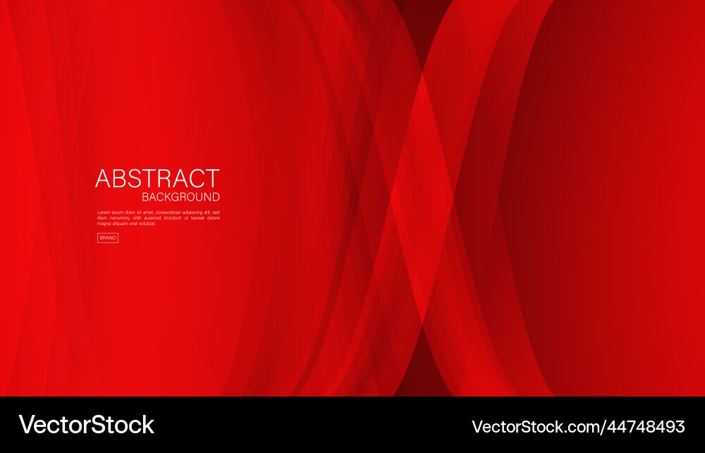 Red abstract background wave Royalty Free Vector Image