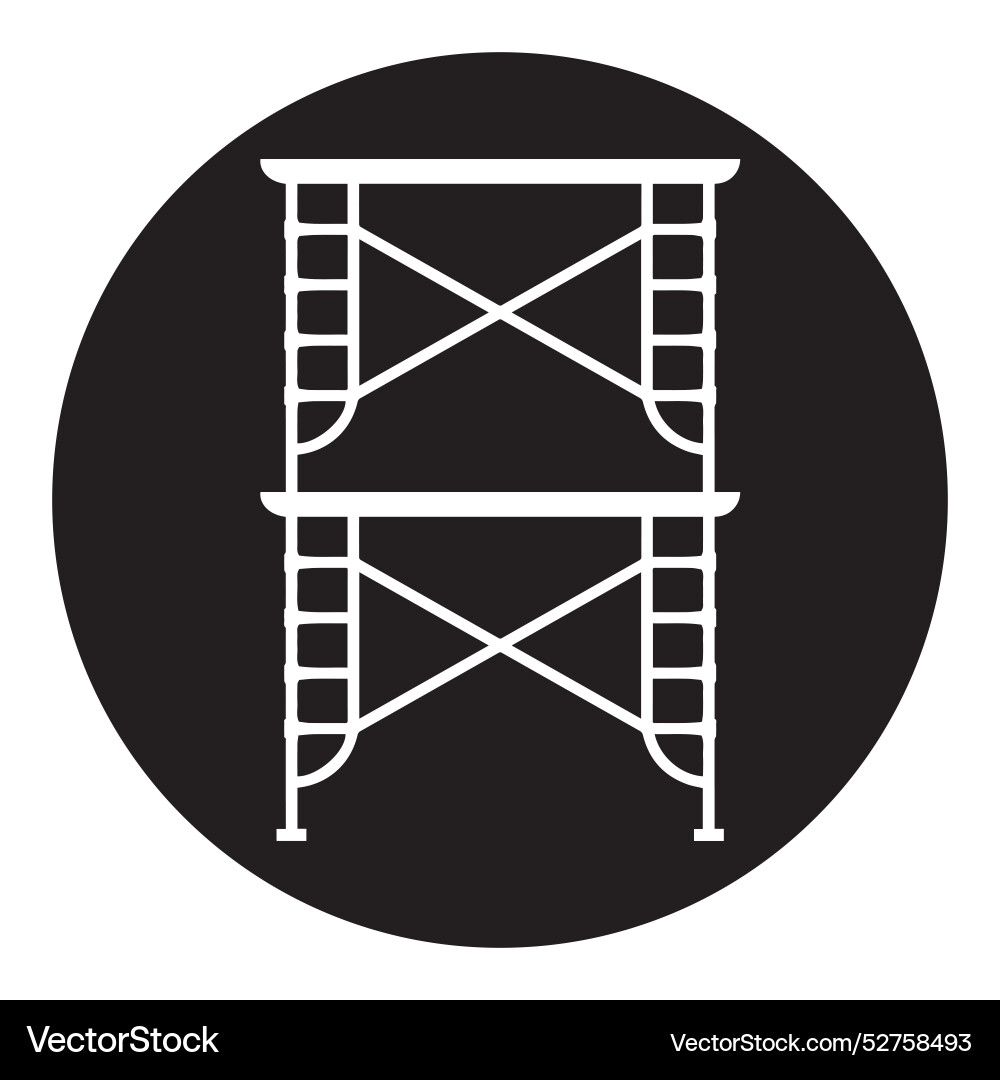 Scaffolding symbol design Royalty Free Vector Image