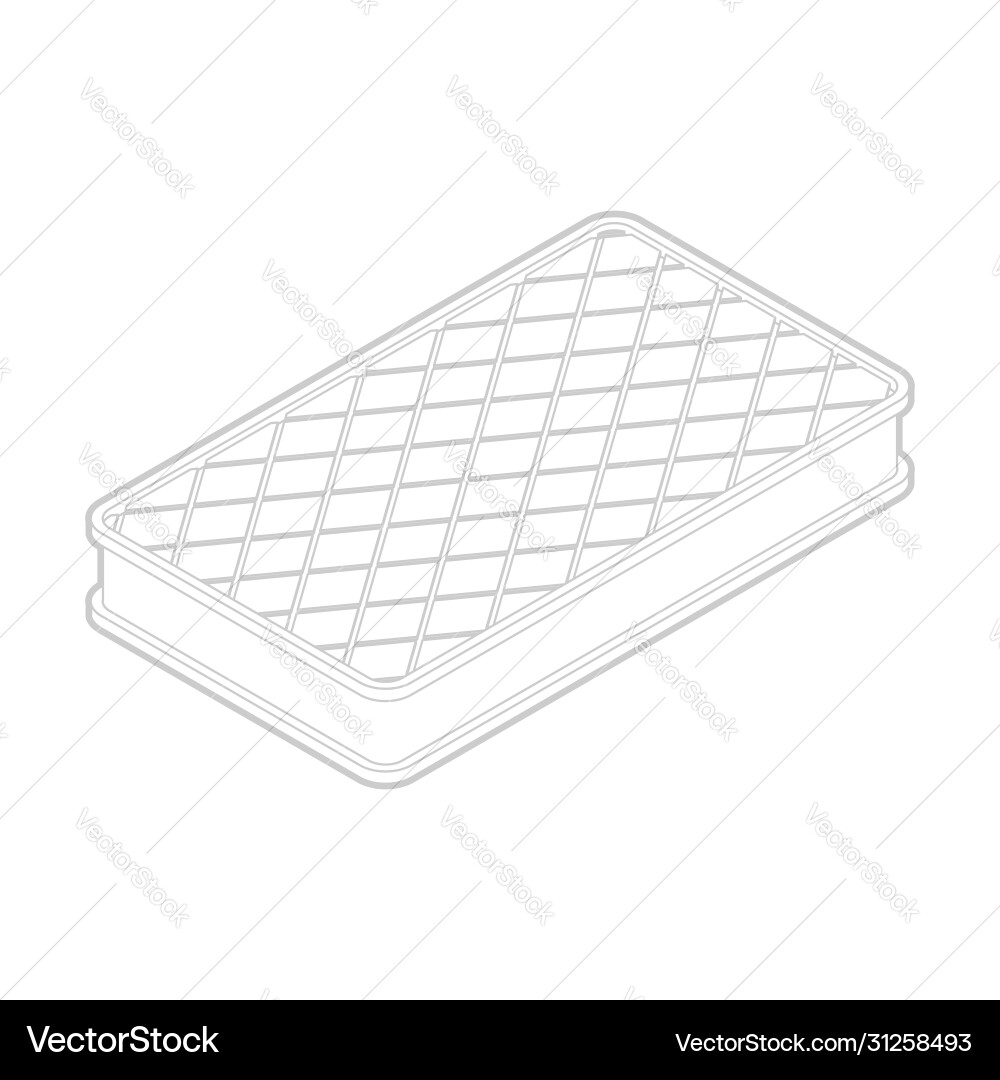 Sleeping mattress isolated filling for bed Vector Image
