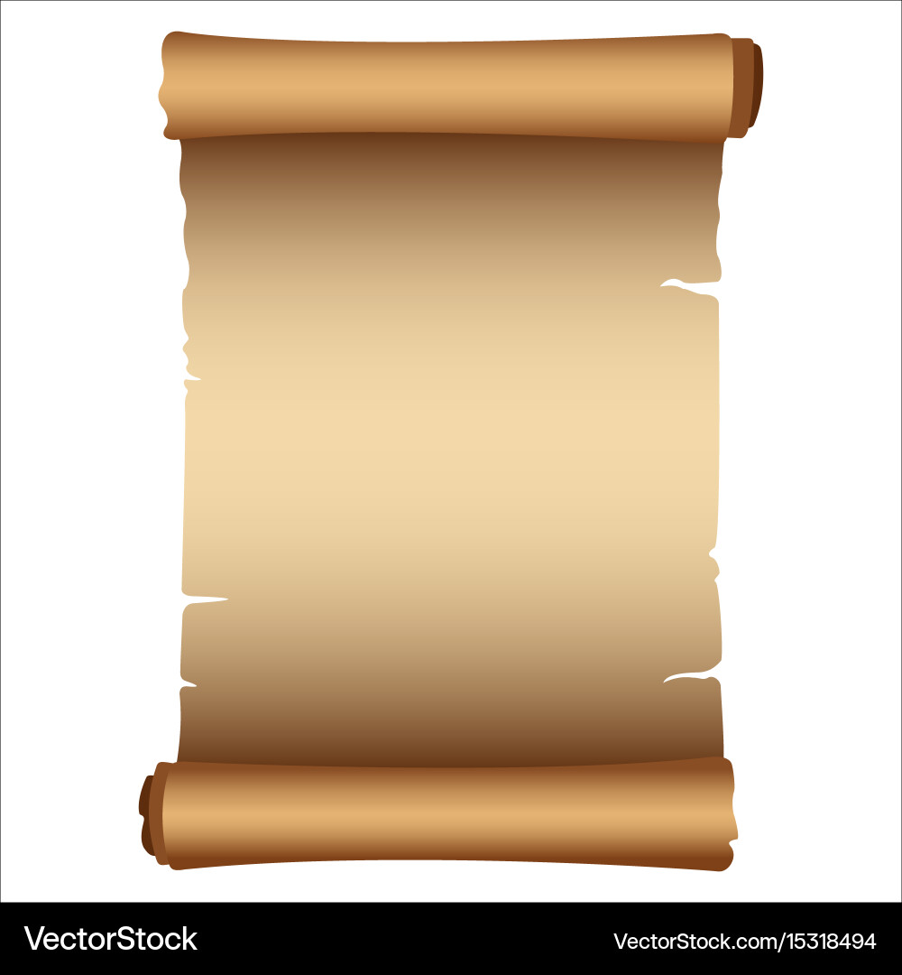 Ancient scroll Royalty Free Vector Image - VectorStock