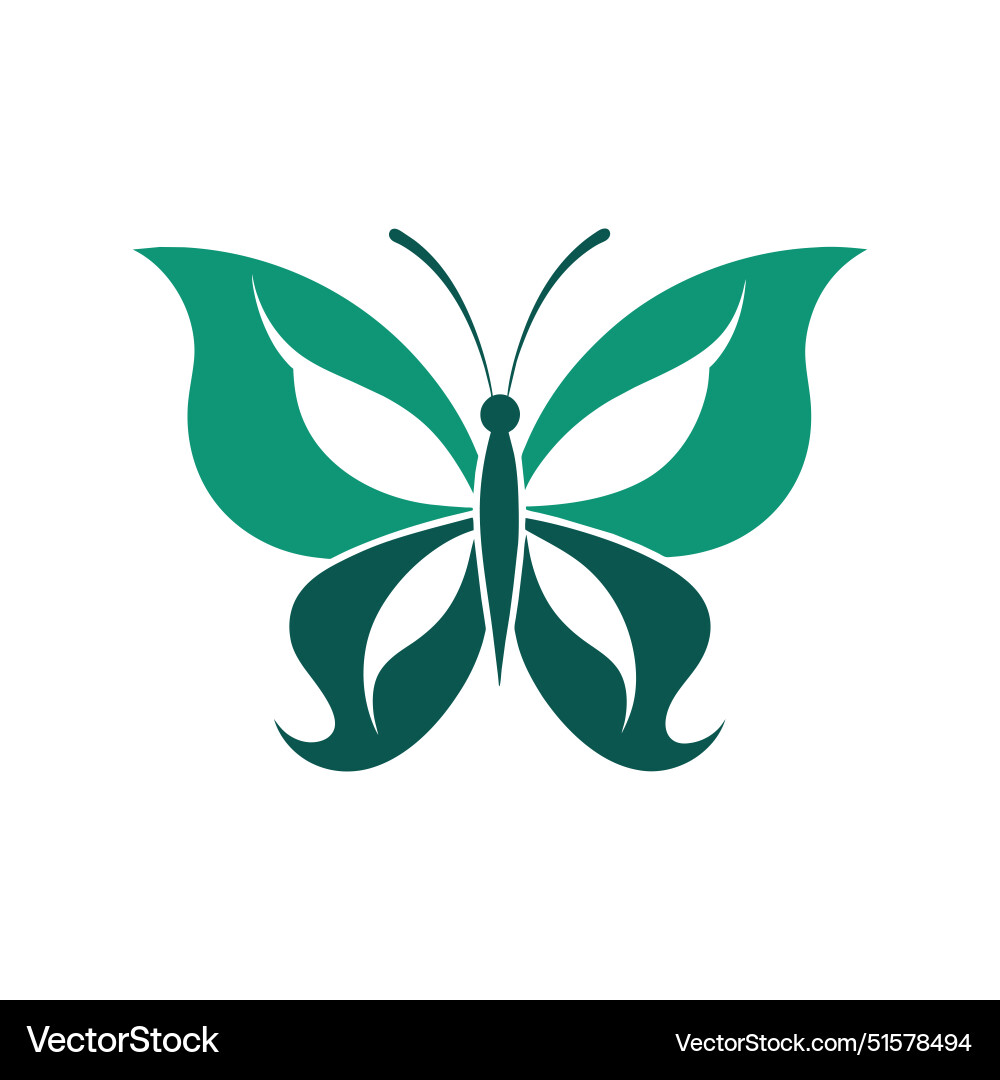 Butterfly logo Royalty Free Vector Image - VectorStock