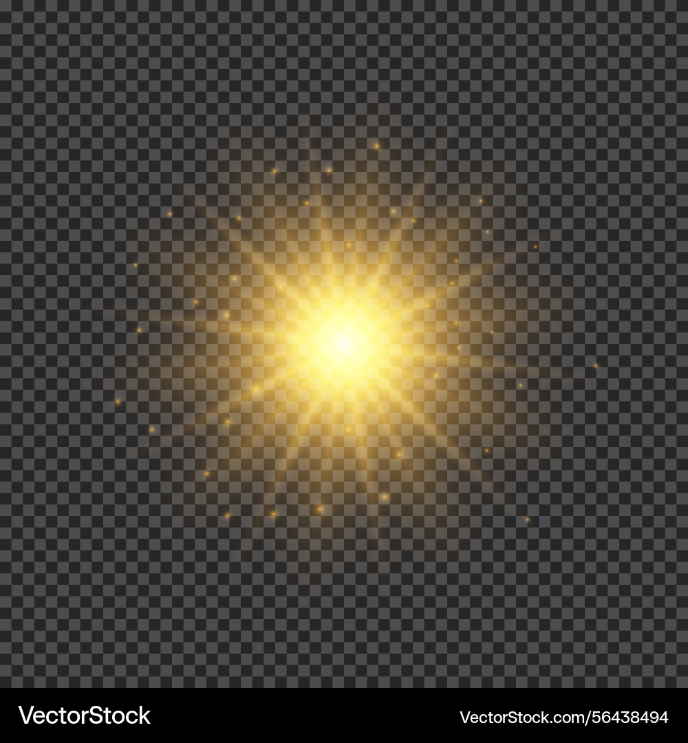 Light effect of orange lens flares Royalty Free Vector Image