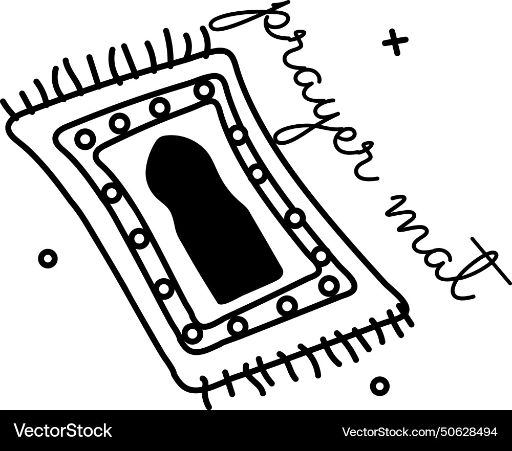 Prayer mat Royalty Free Vector Image - VectorStock