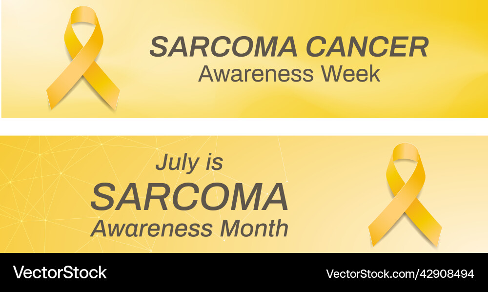 Sarcoma cancer awareness month and week concept Vector Image