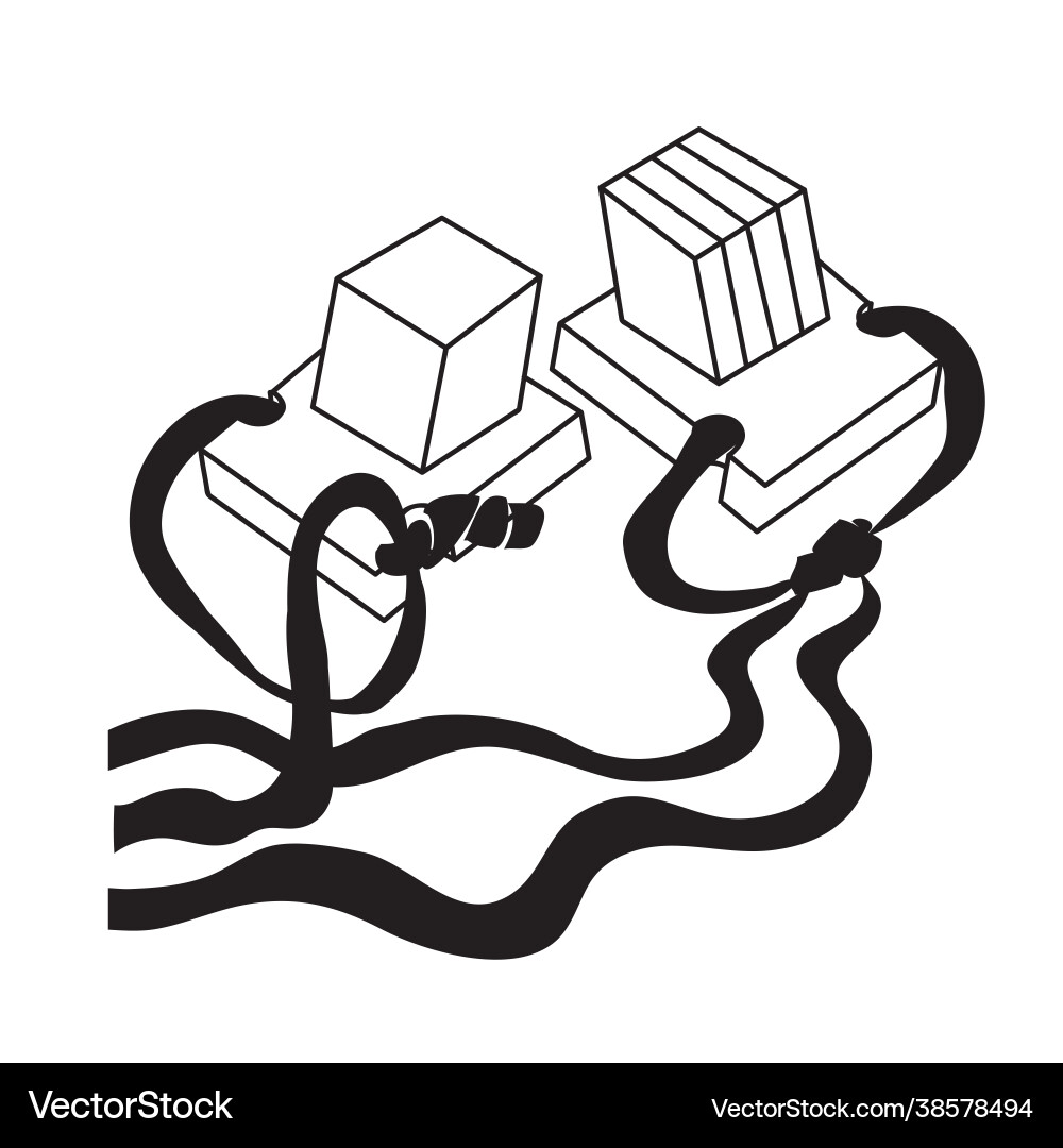 Tefillin Boxes - Coloring Page Royalty Free Vector Image