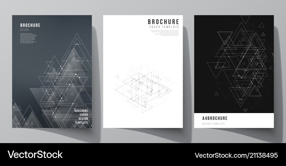 Editable layout of a4 format cover Royalty Free Vector Image