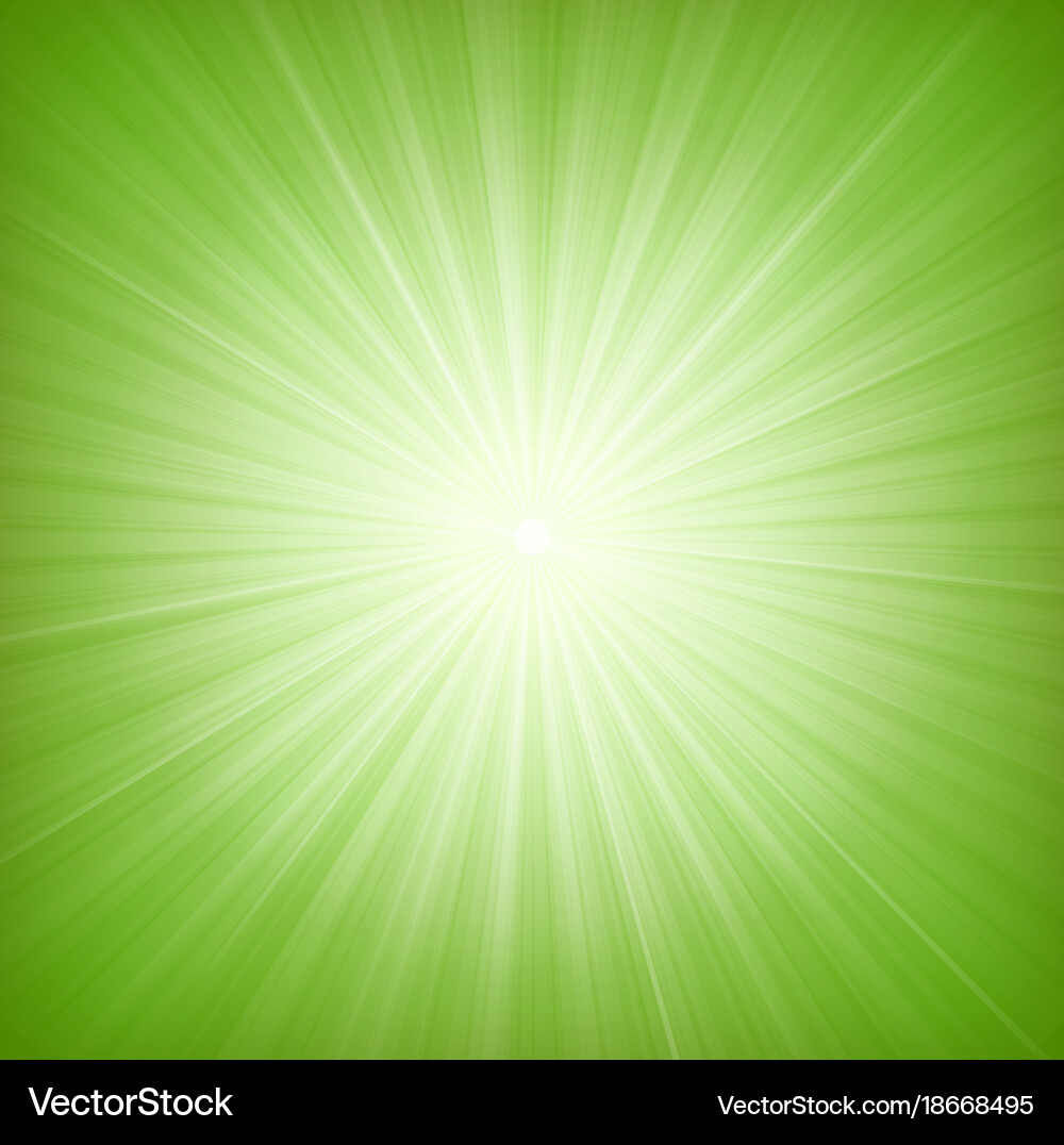 Elegant green starburst background Royalty Free Vector Image