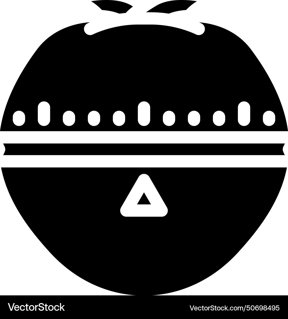 Pomodoro technique time management glyph icon Vector Image