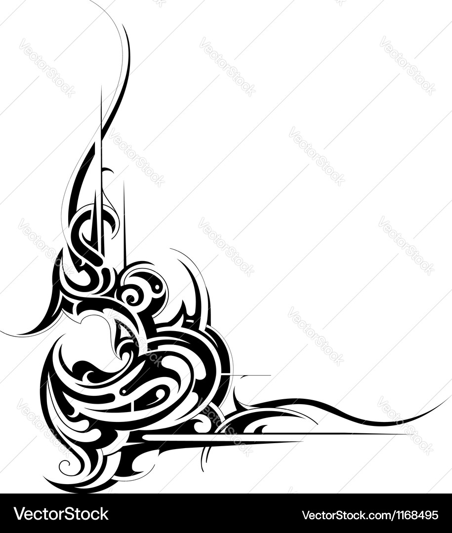 Tribal border design Royalty Free Vector Image