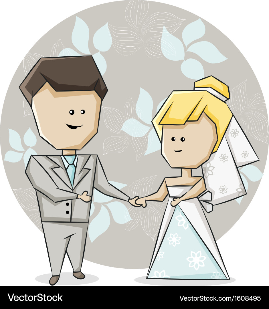 Wedding couple Royalty Free Vector Image - VectorStock