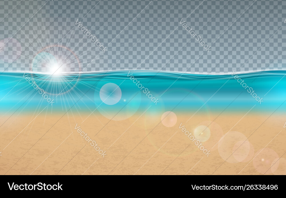 Blue Ocean Landscape Royalty Free Vector Image