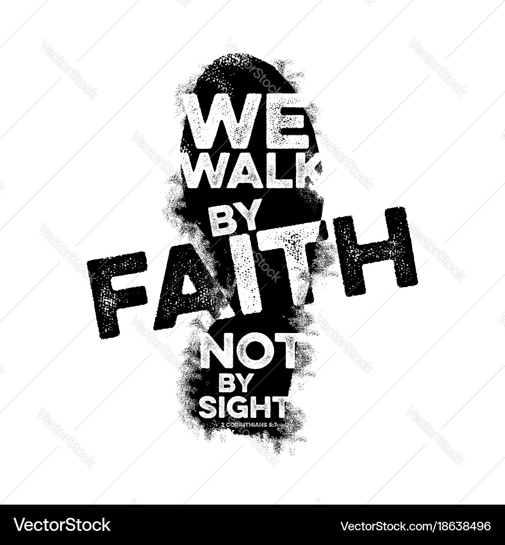 Faith and Vision Royalty Free Vector Image - VectorStock