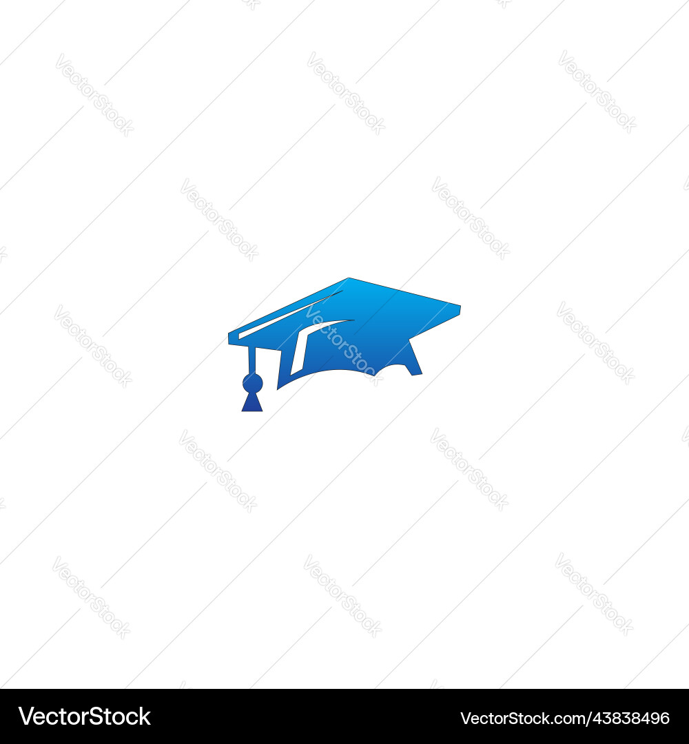 Graduation hat logo Royalty Free Vector Image - VectorStock