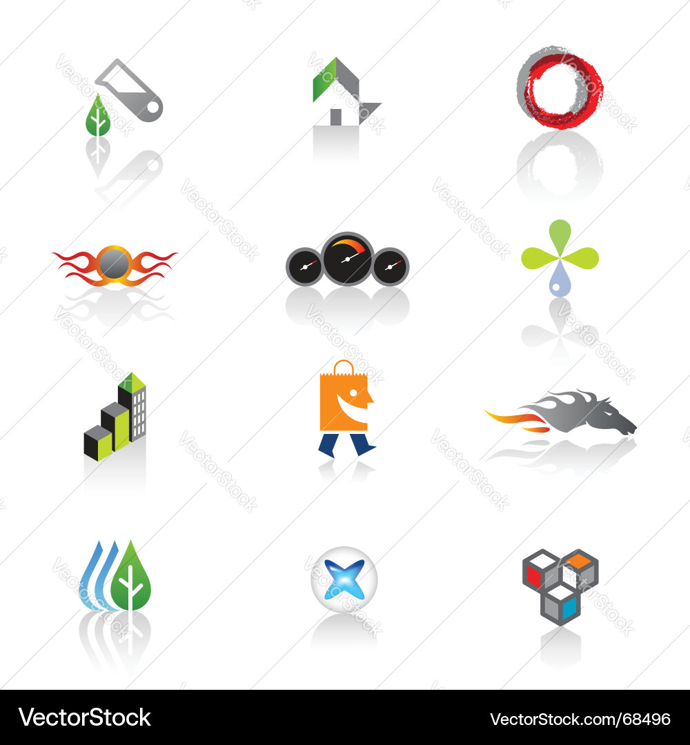 Modern Logo Collection Royalty Free Vector Image