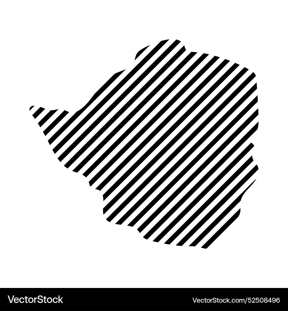 Zimbabwe country map icon Royalty Free Vector Image