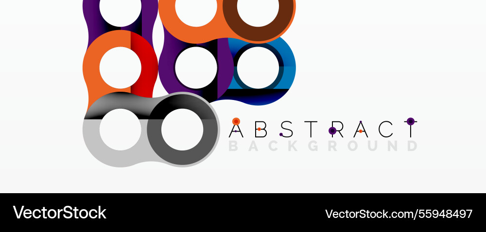 Abstract circle element composition with Vector Image