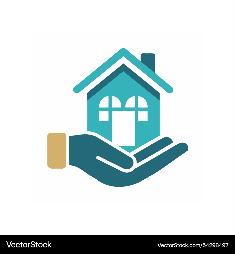 Home Care Hand Icon Royalty Free Vector Image - VectorStock